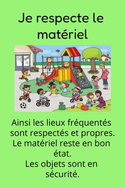 Book Creator | Je respecte le matériel