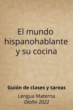 Book Creator | El mundo hispanohablante y su cocina