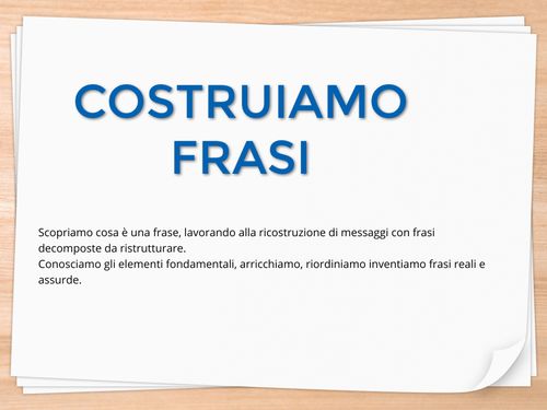 Book Creator | COSTRUIRE FRASI