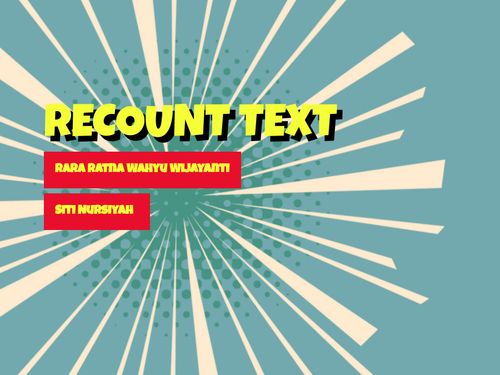 Book Creator | Recount Text