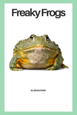 Book Creator | Freaky Frogs