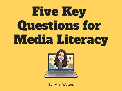 Book Creator | 5 Key Questions for Media Literacy