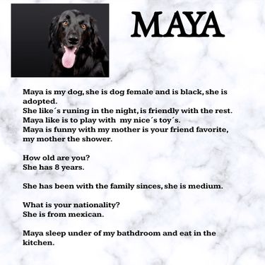 Book Creator | Maya my dog