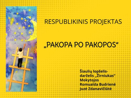 Book Creator | Projektas ,,Pakopa po pakopos“