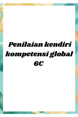 Book Creator | Penilaian kendiri kompetensi global 6C
