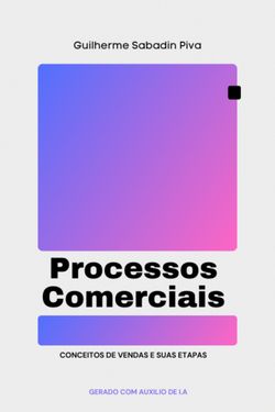 Book Creator | Processos Comerciais - Vendas