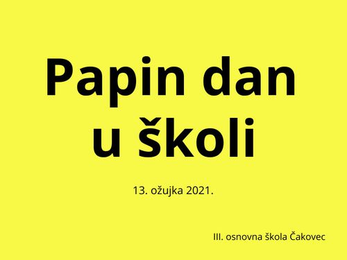Book Creator | Papin dan u školi 2021.