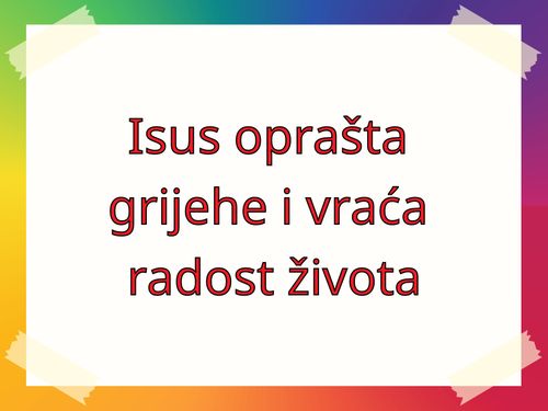 Book Creator | Isus oprašta i vraća radost života