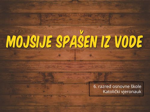 Book Creator | Mojsije spašen iz vode