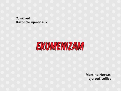 Book Creator | Ekumenizam