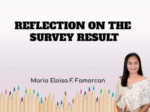 Book Creator | REFLECTION ON SURVEY