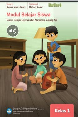 Book Creator | Modul Kelas 1 Tema 6 Sub 2 PB 6