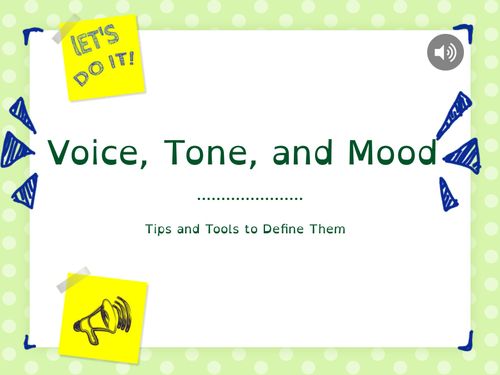 Book Creator | Voice, Tone, and Mood: Tips and Tools to Define Them