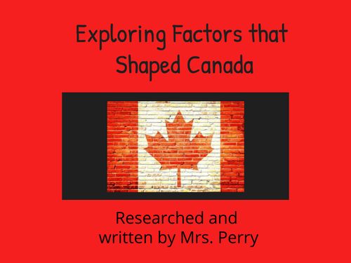 Book Creator | Exploring Factors that Shaped Canada