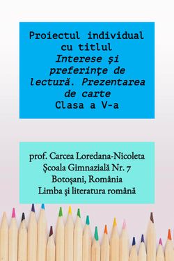 Book Creator | Proiect didactic