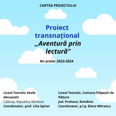 Book Creator | Cartea proiectului transnațional ,,Aventură prin lectură”
