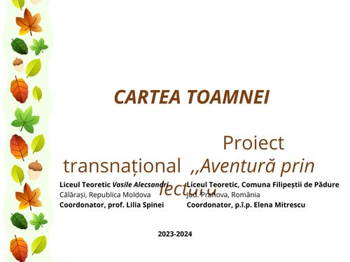 Book Creator | Cartea toamnei