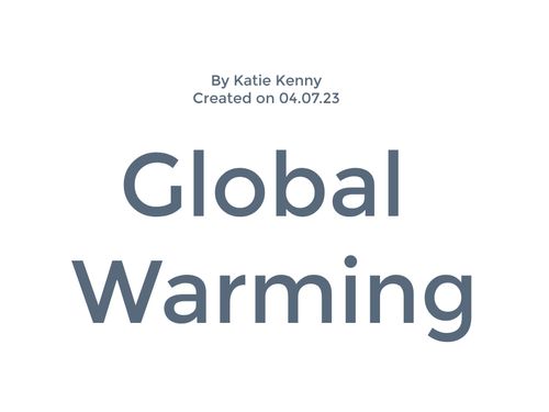 Book Creator | Global Warming
