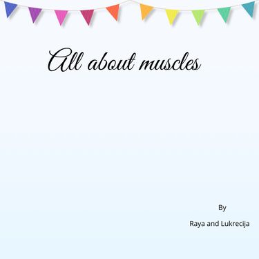 Book Creator | All About Muscles