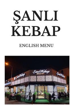 Book Creator | Şanlı Kebab