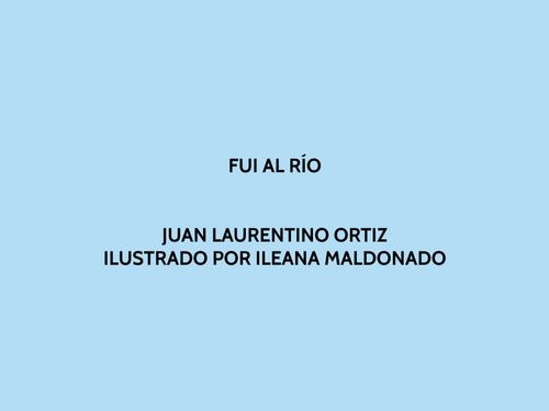 Book Creator | Fui al rio
