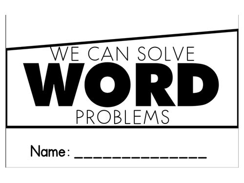 Book Creator | 1st Grade Word Problems