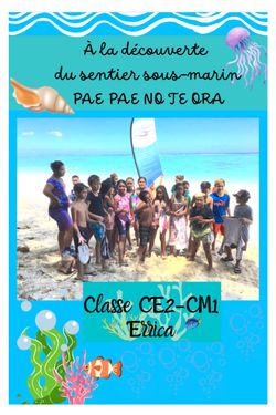 Book Creator | A la découverte du sentier pédagogique Pae Pae No te Ora