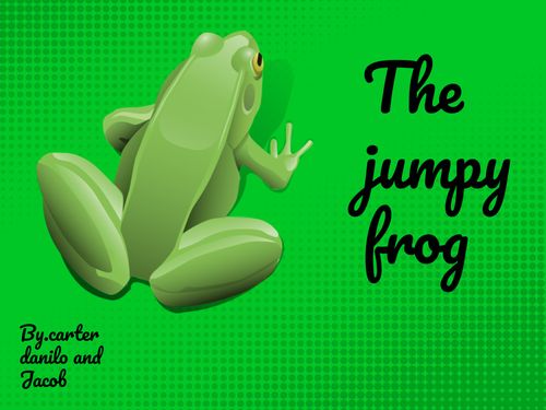 Book Creator | the jumpy frog