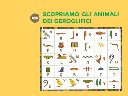 Book Creator | Animali nei geroglifici