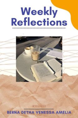 Book Creator | Berna's Weekly Reflections