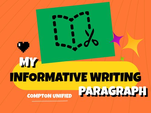 Book Creator | Informative Paragraph Writing Template