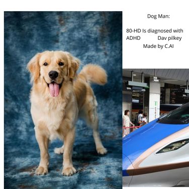 Book Creator | Dog man: 80-HD is diagnosed with ADHD