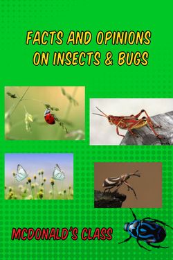 Book Creator | Facts and Opinions on insects and bugs