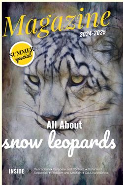 Book Creator | All About Snow Leopards