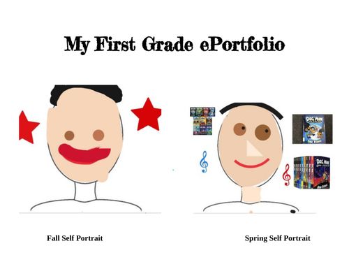 Book Creator | First grade portfolio template