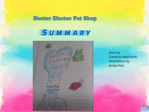 Book Creator | Hector´s elector pet shop