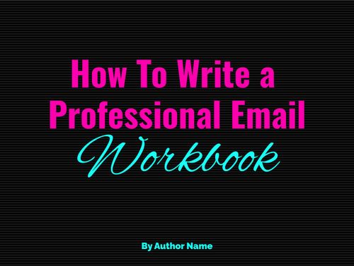 Book Creator | How to Write a Professional Email