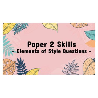 Book Creator | Comprehension Skills - Elements of Style