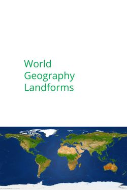 Book Creator | world geography landforms