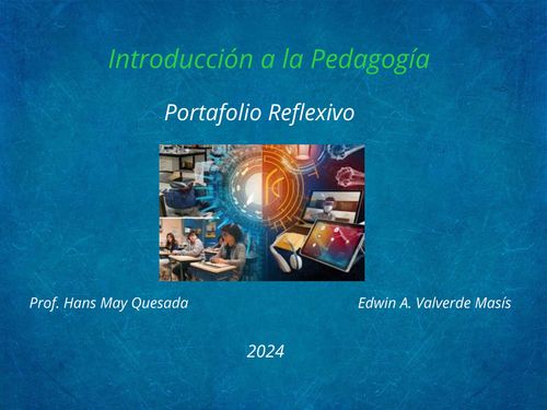 Book Creator | Portafolio Reflexivo Introducción a la Pedagogía