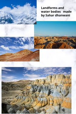 Book Creator | Landforms and water bodies