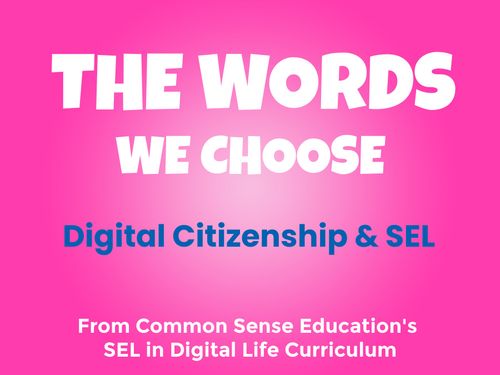 Book Creator | The Words We Choose (Grades 3-5)