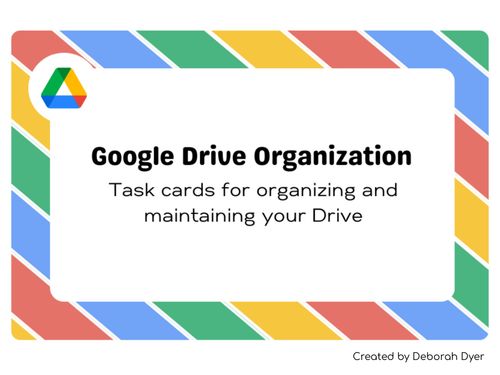 Book Creator | Google Drive Organization Task Cards