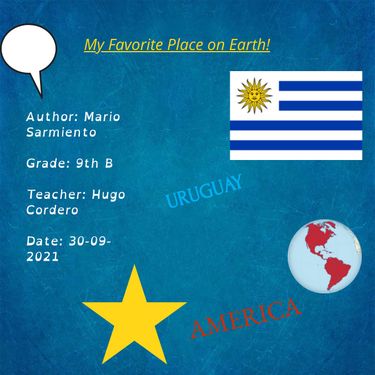 Book Creator | My favorite place on Earth