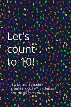Book Creator | Counting to 10