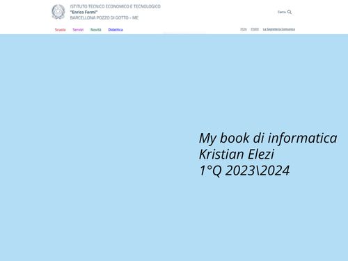 Book Creator | I miei lavori di informatica