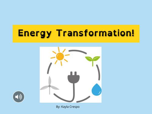 Book Creator | Energy Transformation