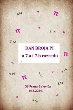Book Creator | Dan broja pi u 7.a i 7.b razredu
