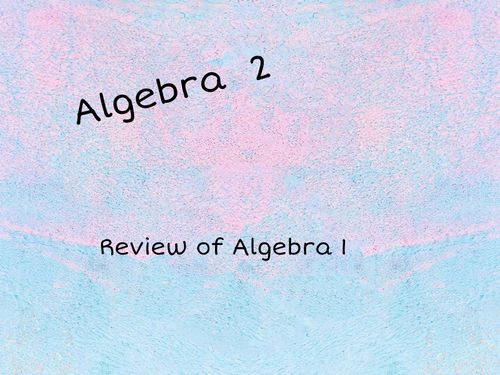 Book Creator | Algebra 2 Review of Alg 1 skills