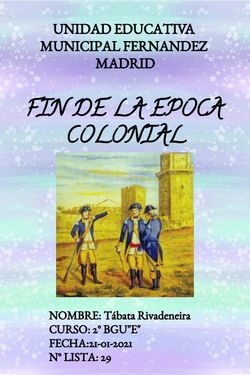 Book Creator | FIN DE LA EPOCA COLONIAL